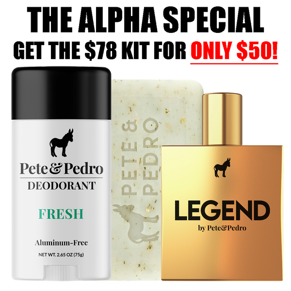 Alpha Special Cologne & FRESH Deodorant & FRESH Body Bar Bundle Deal!
