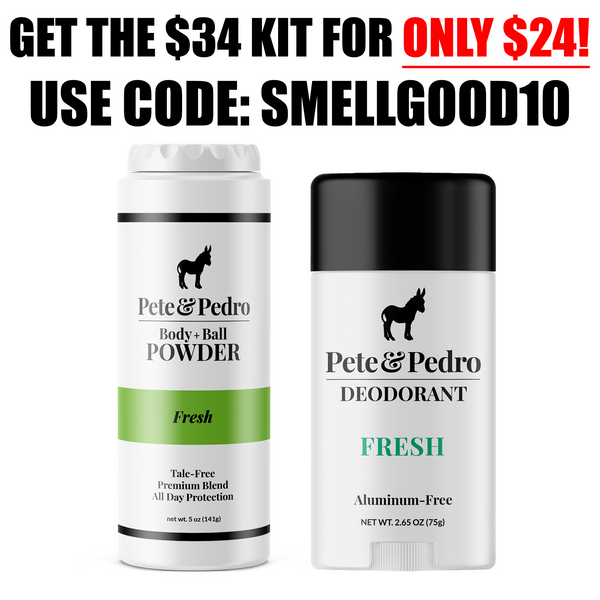 Alpha Smell Good Kit | Natural Deodorant & Ball Powder For Men